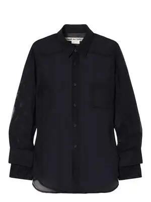 Comme Des Garçons Georgette Shirt - Black