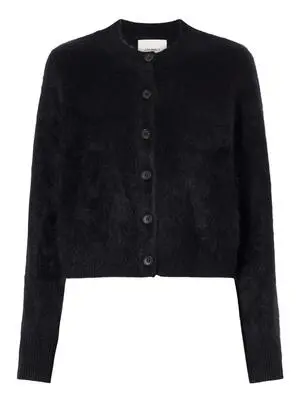LISA YANG Azalea Brushed-cashmere Cardigan - Black