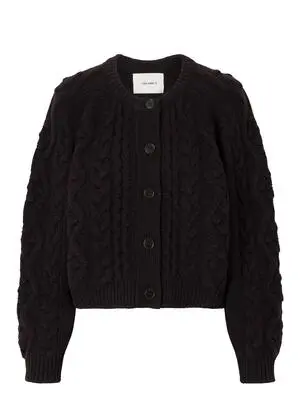 LISA YANG LISA YANG Winroe Cable-Knit Cashmere Cardigan