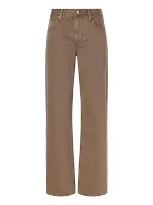 Citizens Of Humanity CITIZENS OF HUMANITY Lindz Mid-Rise Straight-Leg Jeans Brown
