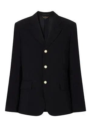 Comme Des Garçons Crepe Blazer - Black