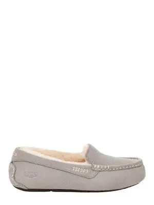 UGG UGG Ansley Suede Sheepskin Slipper Grey/