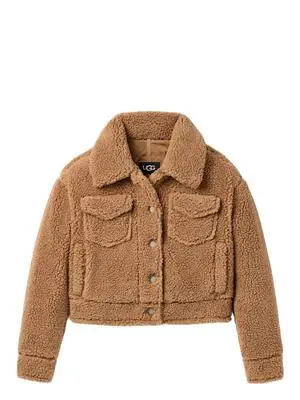 UGG UGG Frankie Short Trucker Jacket Fleece Chestnut