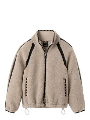 UGG UGG Nikia Crochet Fleece Jacket Putty