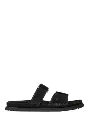 UGG Golden Gaze Suede Slide Sandals - Black