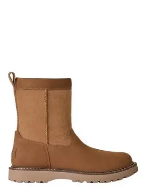 UGG UGG "Birch Boot II Sheepskin" Waterproof Nubuck And Sheepskin Boots Chestnut