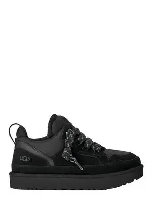 UGG UGG Lowmel Suede/Textile/Recycled Materials Sneakers Black