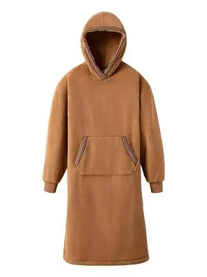 UGG UGG Oversized Fleece Hoodie With Recycled Materials Chestnut