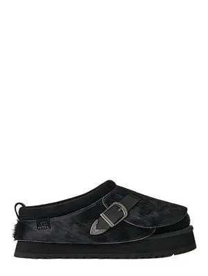UGG UGG Tazz Western Sheepskin Clogs With Buckle Detail Black
