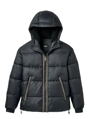UGG Xayden Braid Puffer Jacket - Black