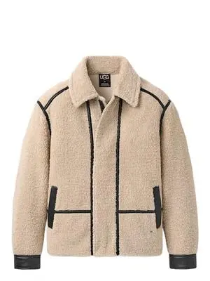UGG UGG Quinley Jacket With Distressed Faux Leather Trim