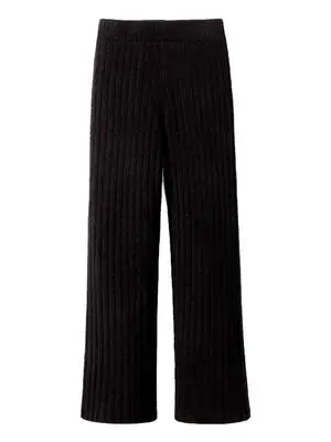 UGG UGG Terri Ribbed Wide Leg Knit Bottoms Black