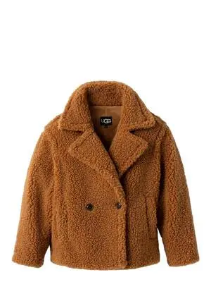 UGG Gertrude Short Teddy Coat - Chestnut