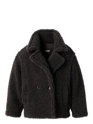 UGG Gertrude Short Teddy Coat - Ink