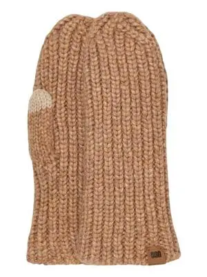 UGG Chunky Rib Mitten Knit - Camel