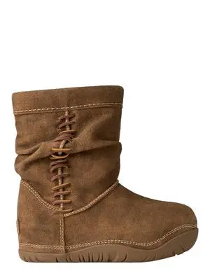 UGG Buckled Sheepskin Boots - Chestnut