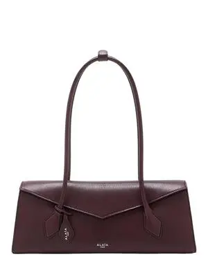 Alaïa Le Teckel Medium Leather Flap Bag - Red