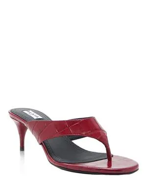 Alaïa Infra Croc-effect Stiletto Sandals - Red