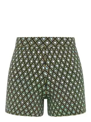 THE UPSIDE The Upside Viva Jaya Geometric-Knit Shorts