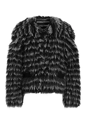 DOLCE & GABBANA Dolce & Gabbana Grey And Black Hook Fastening Jacket