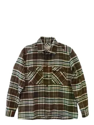 HTC LOS ANGELES Plaid Graphic-print Shirt - Brown