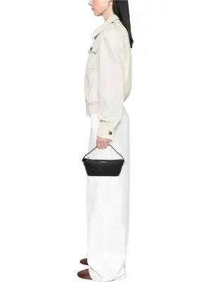Gucci Gg Canvas Boat Shoulder Bag - Black