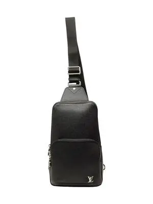 LOUIS VUITTON Taiga Avenue Sling Crossbody Bag - Black