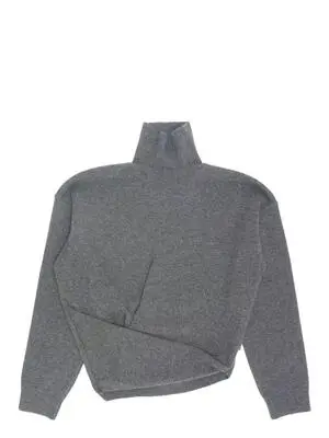 RÓHE Róhe Sculptural Twisted-Drape Sweater Grey