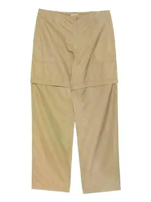 Kenzo Logo Embroidered Convertible Trousers - Green