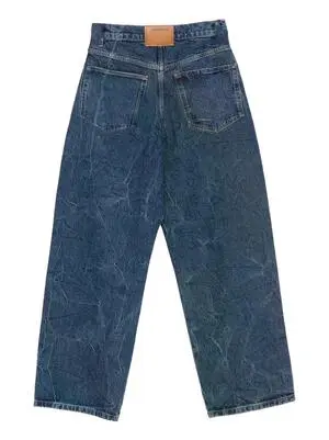 ALEXANDER WANG Alexander Wang Crystal-Embellished Wide-Leg Jeans