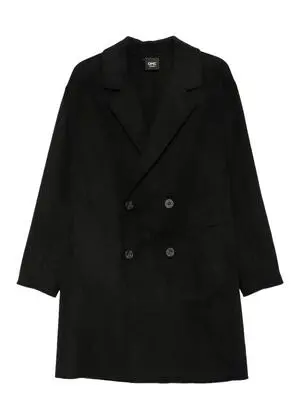 OMC Alessandro Double-breasted Coat - Black