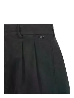 MASSIMO OSTI STUDIO Pleated Straight-leg Trousers - Black