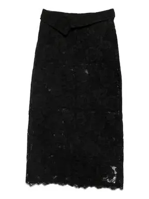 SIMONE ROCHA Simone Rocha Lace Embellished Belted Skirt