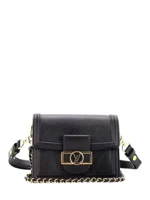LOUIS VUITTON Dauphine Epi Leather Mini Shoulder Bag - Black