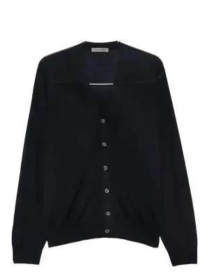 Corneliani V-neck Button-up Cardigan - Blue