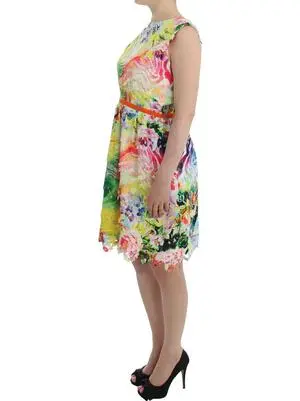 LANRE DA SILVA AJAYI Lanre Da Silva Ajayi Floral Print Laser-Cut Mini Dress