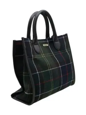 Barbour Tartan Tote Bag - Green