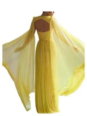 CRISTALLINI CRISTALLINI Pandora Maxi Gown With Cut-Out Detailing
