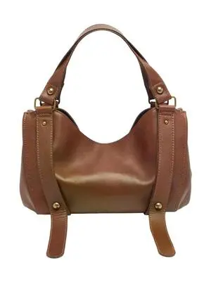 DIESEL® D-one Small Top-handle Bag In Treated Leather - Brown