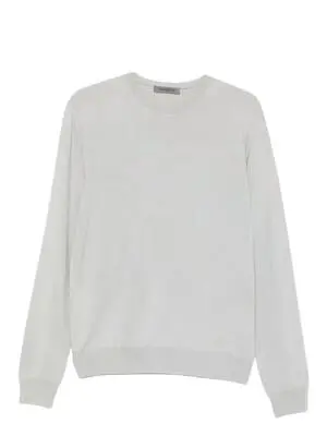 Corneliani Fine-knit Crew Neck Sweater - Grey