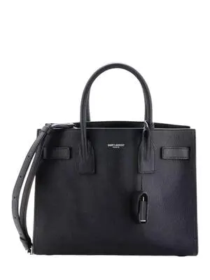 Saint Laurent Saint Laurent Sac De Jour NM Bag Leather Baby Tote Bag Black