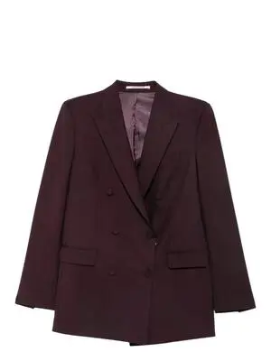 Tagliatore Jasmine Double-breasted Peak-lapels Suit - Red