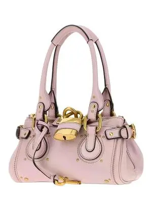 Chloé Small Paddington Padlock Tote Bag - Pink