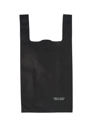 Comme Des Garçons Logo Print Tote Bag - Black