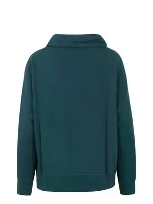 NOUMENO CONCEPT Tassel Drawstring Hoodie With Funnel Neck - Blue