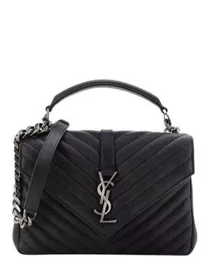 Saint Laurent Monogram College Bag - Black