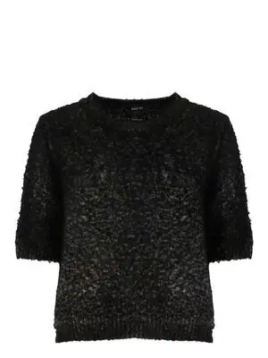 Avant Toi Bouclé-knit Sweater - Black
