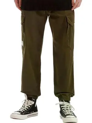 FINGERCROXX Drawstring-waist Cargo Pants - Green