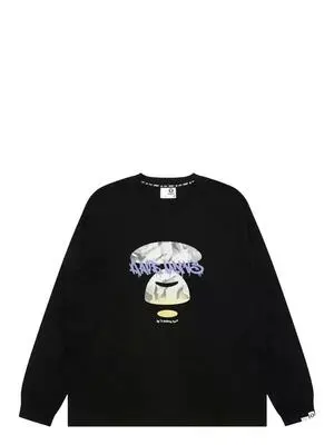 AAPE BY *A BATHING APE Moonface-print T-shirt - Black