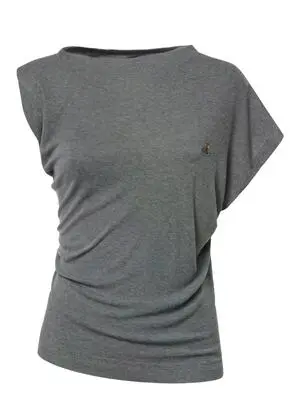 VIVIENNE WESTWOOD Asymmetric Draped Top - Grey